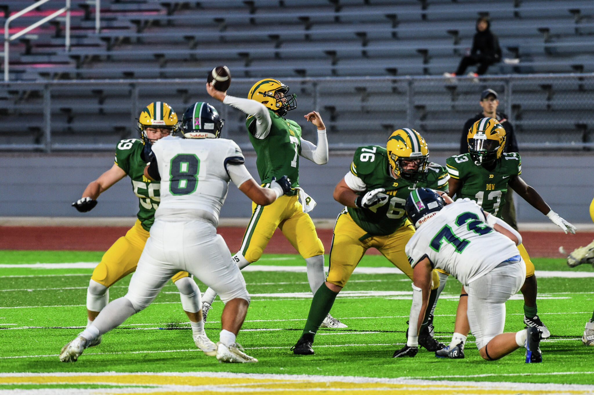 Dow football roughed up by Oilers