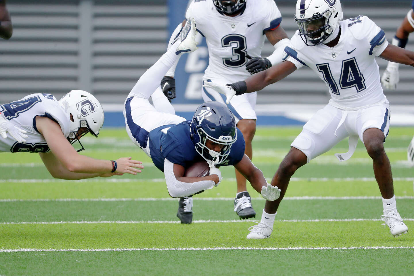 Rice hits the ground running in first preseason practice