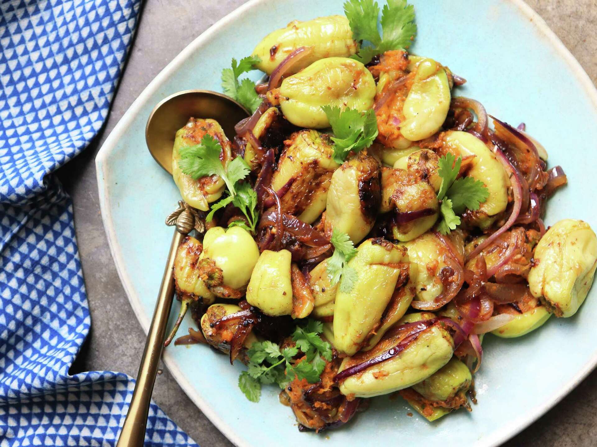 Recipe: Stuffed Gypsy Peppers are full of ginger and savory flavor