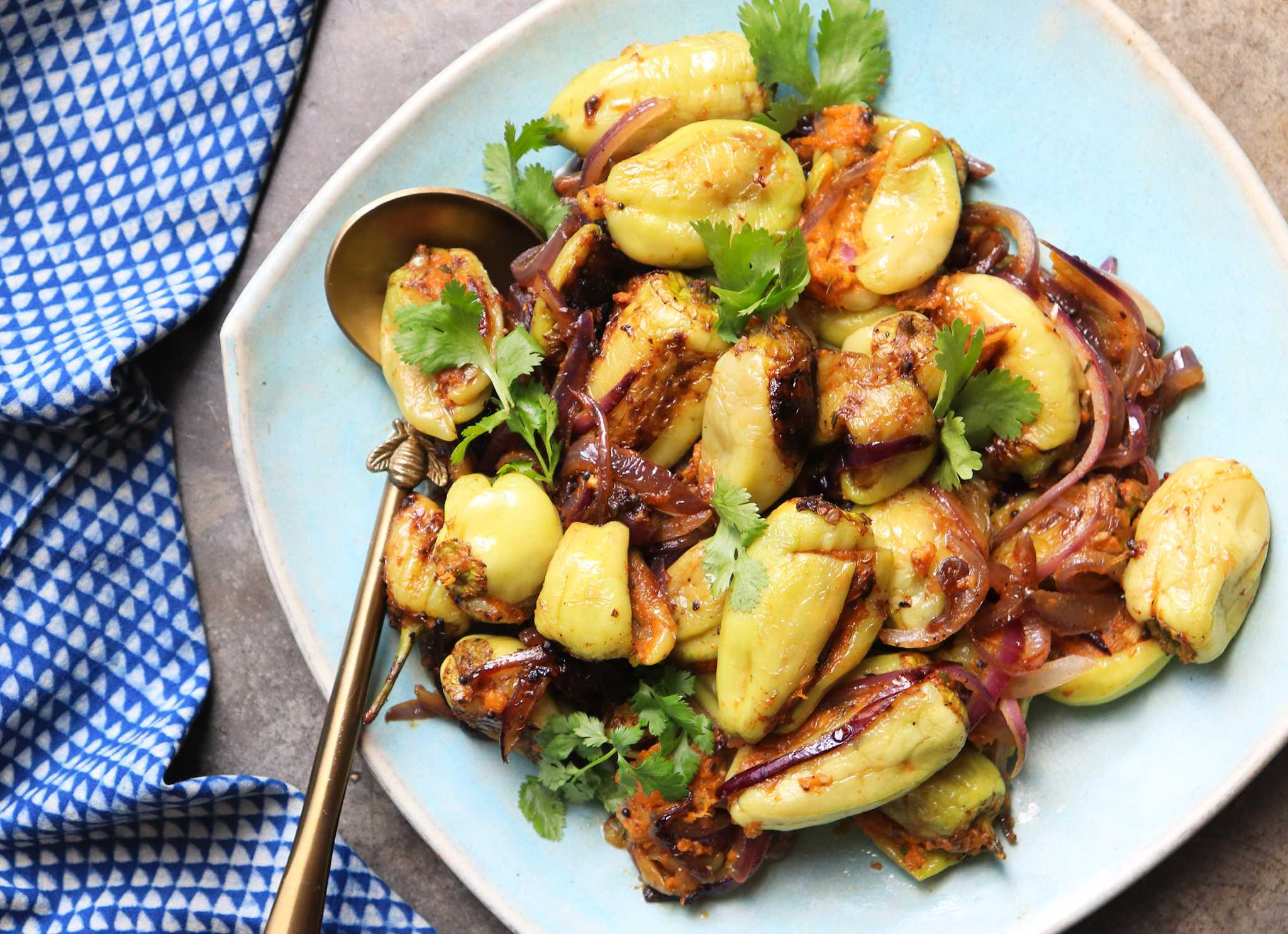 Recipe: Stuffed Gypsy Peppers are full of ginger and savory flavor