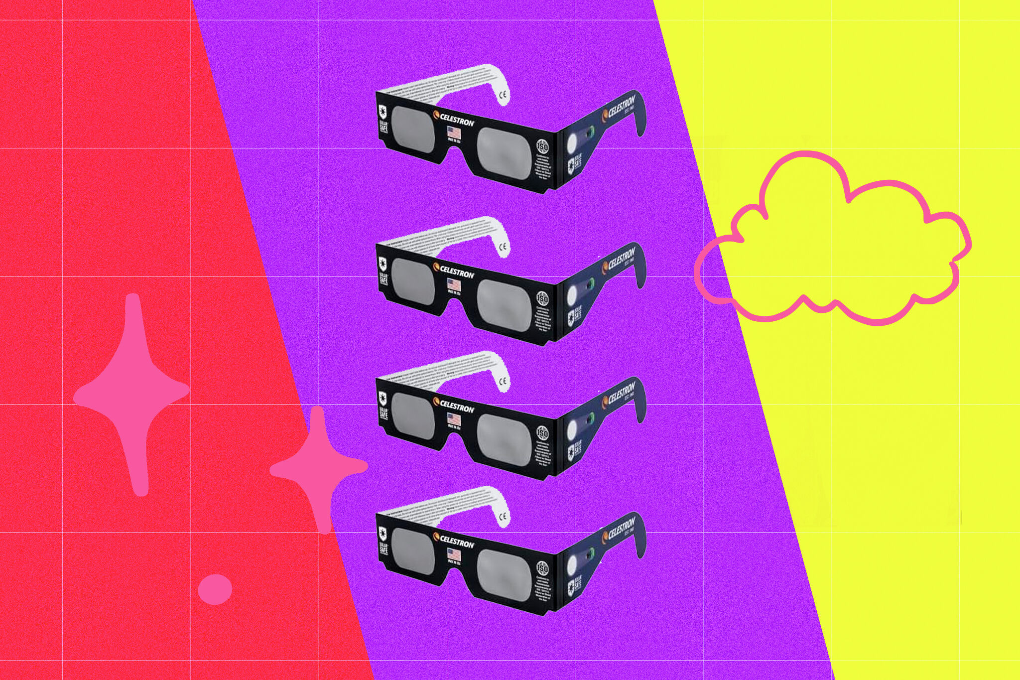 Get a 4-pack of eclipse glasses for $9.56 on Amazon Prime Day