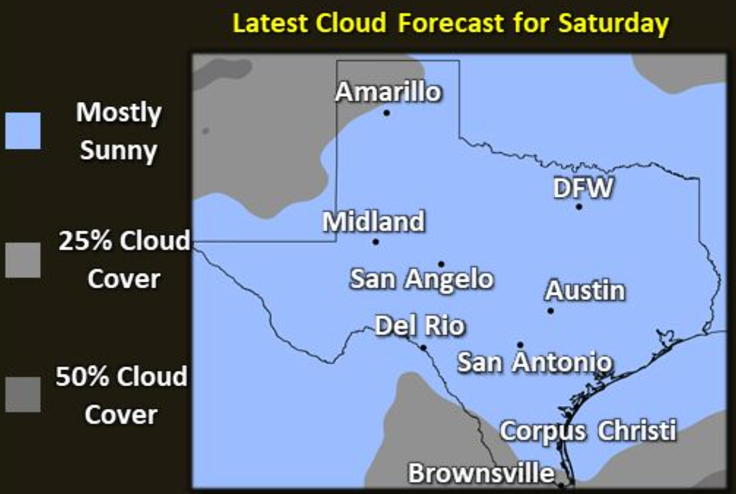 Making eclipse plans? Here's where Texas skies will be clearest