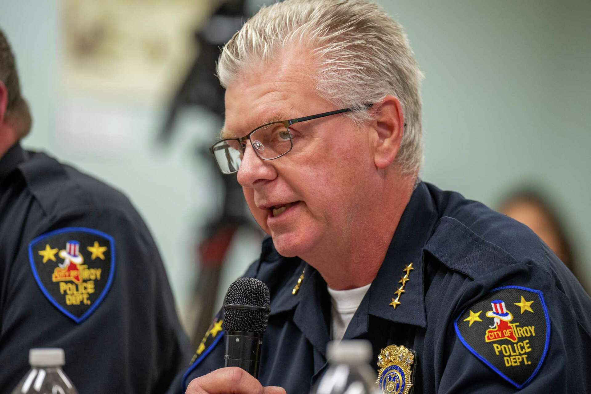 Troy officers surrounded troopers, told them to leave their city