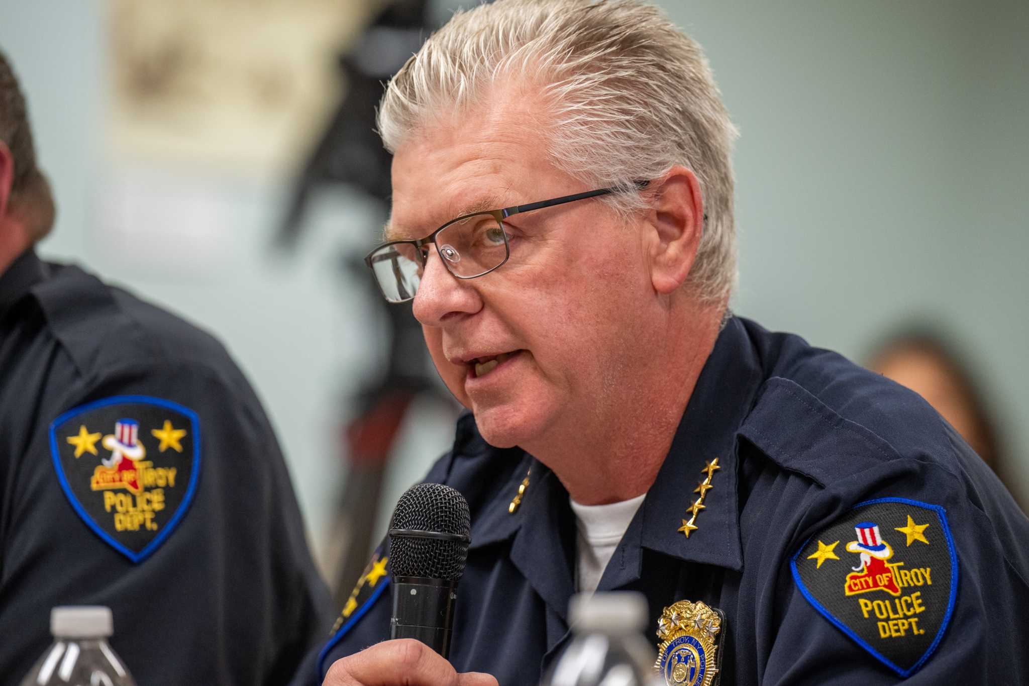 Troy officers surrounded troopers, told them to leave their city