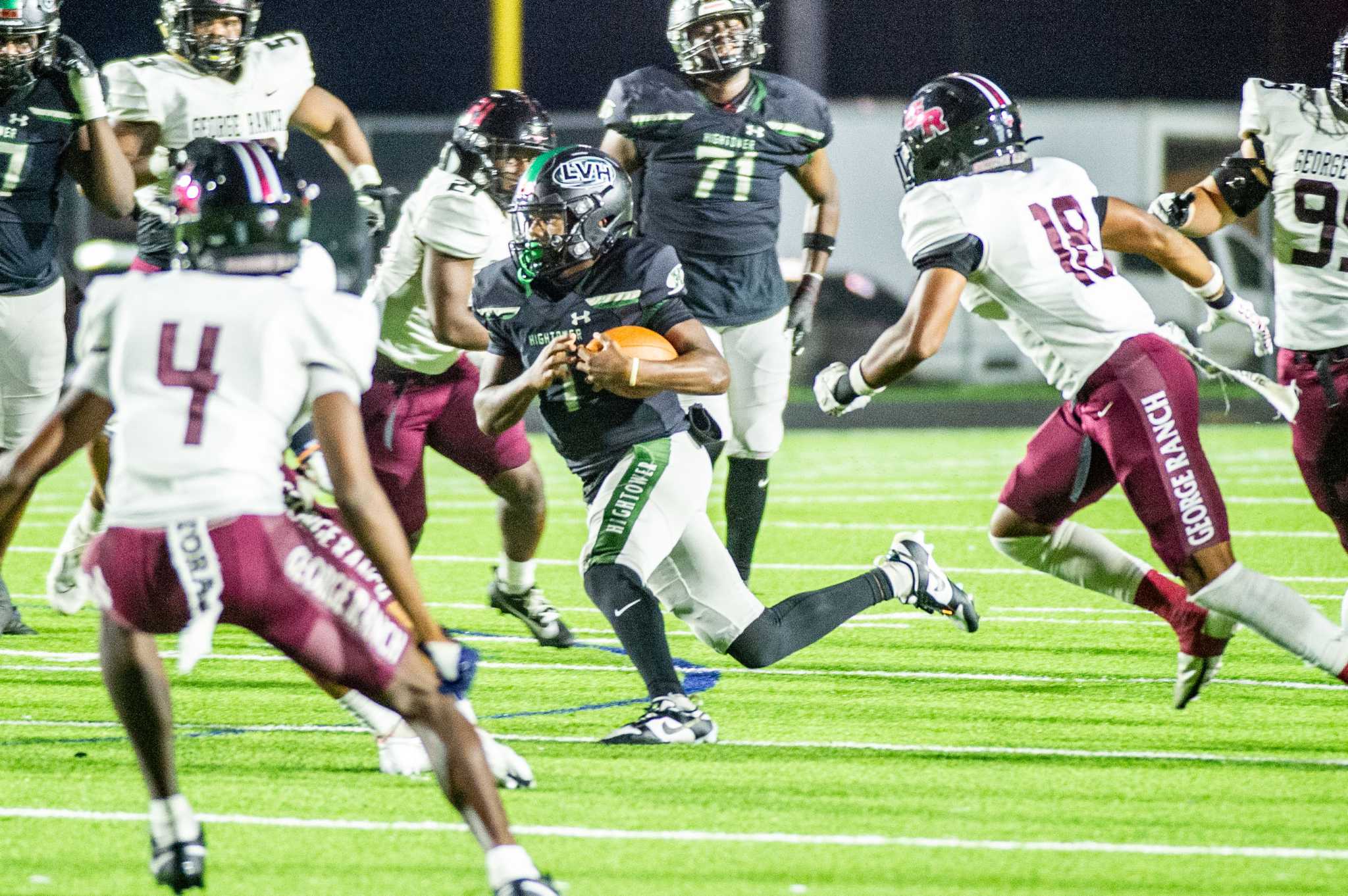 Hightower football sprints away from George Ranch in second half
