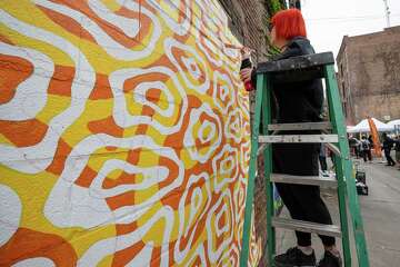 Photos, video: Murals abound at Troy Art Block