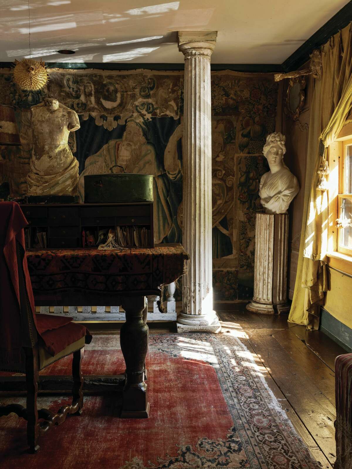 This designer turned a West Cornwall, CT house into an eclectic dream