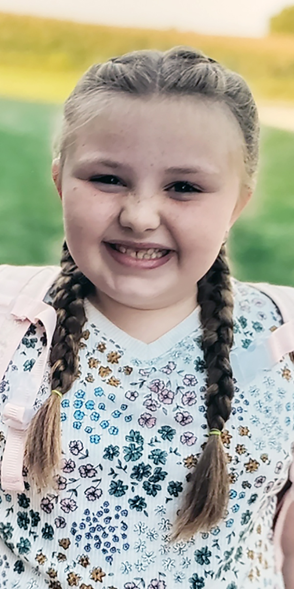 Fynlee Fitzgerald is celebrating her 8th birthday