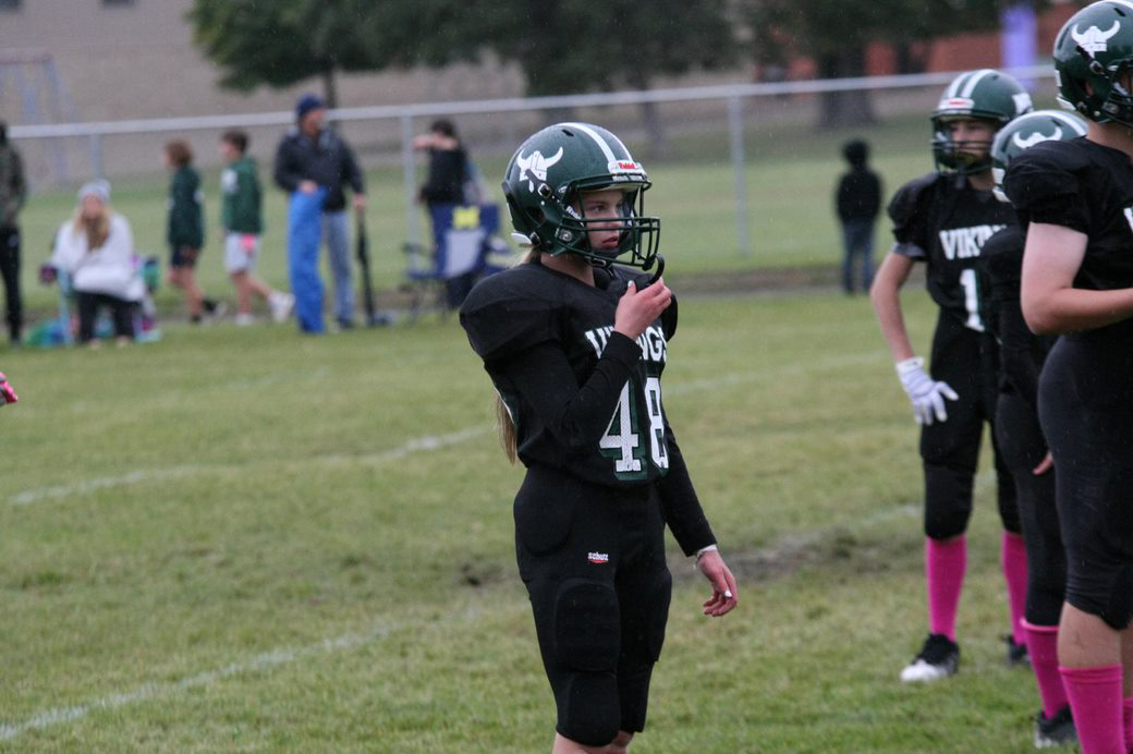 Tough girl: Northeast's Frizzell thrives on D-line