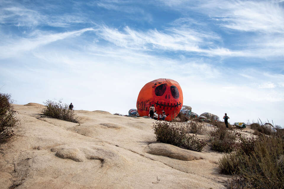 The people responsible for Calif.'s Pumpkin Rock remain a mystery