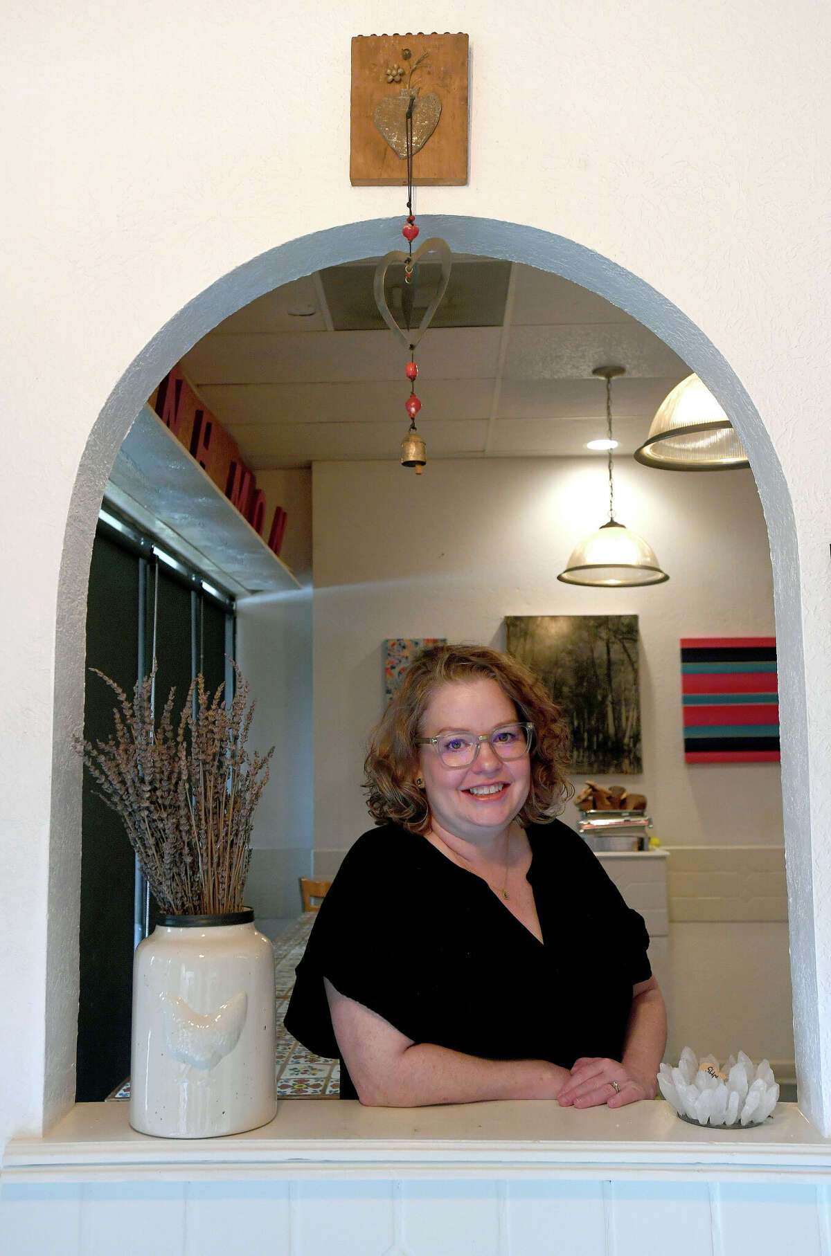 Monica's Restaurant owner, answers questions about the industry