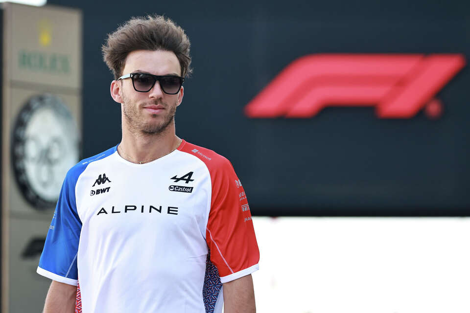 F1 driver Pierre Gasly attends Spurs game Wednesday night