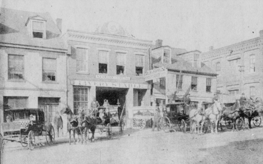The Stanton and Young Livery Stable in Alton