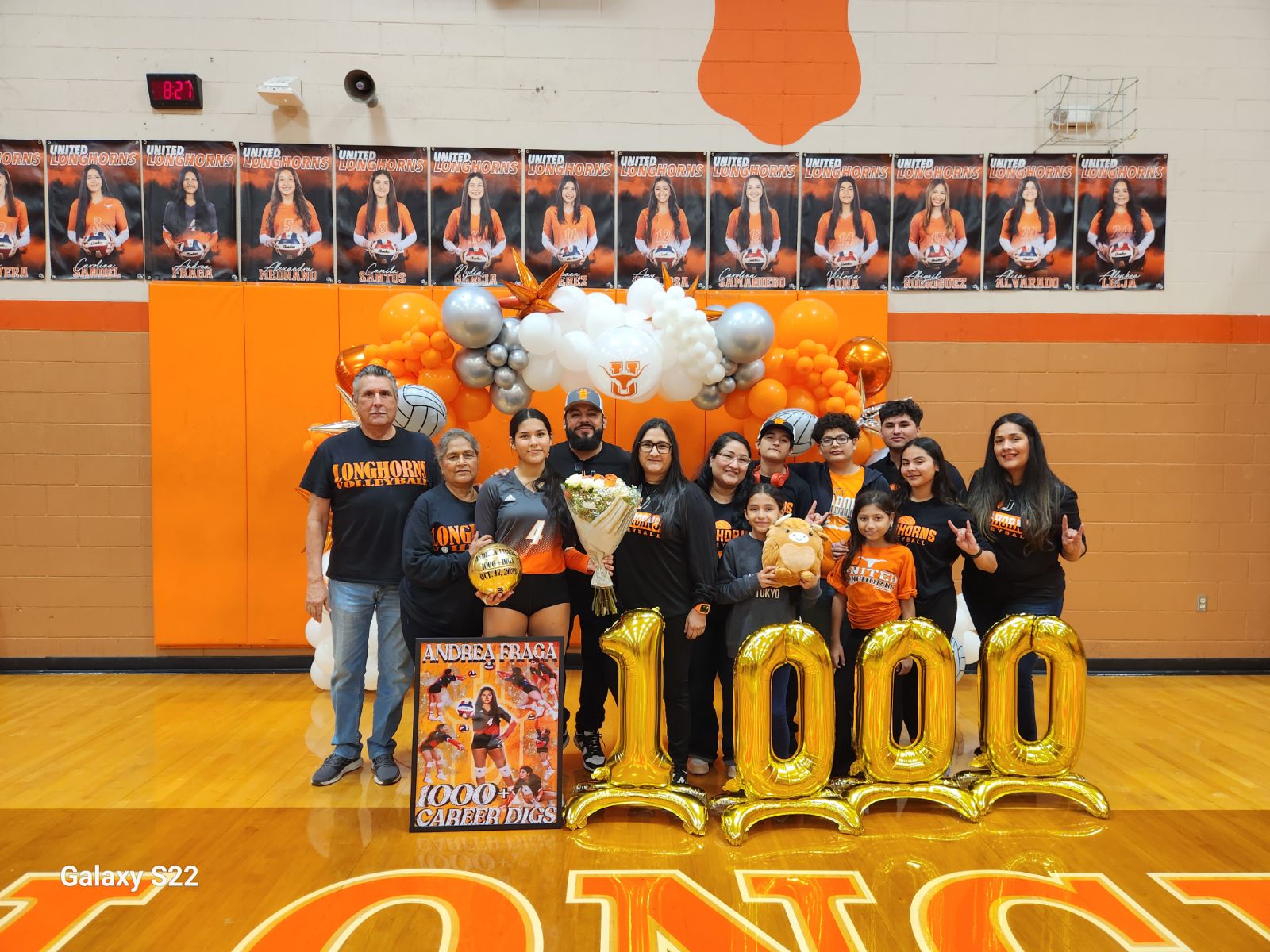 United Lady Longhorns' Andrea Fraga surpasses 1,000 career digs