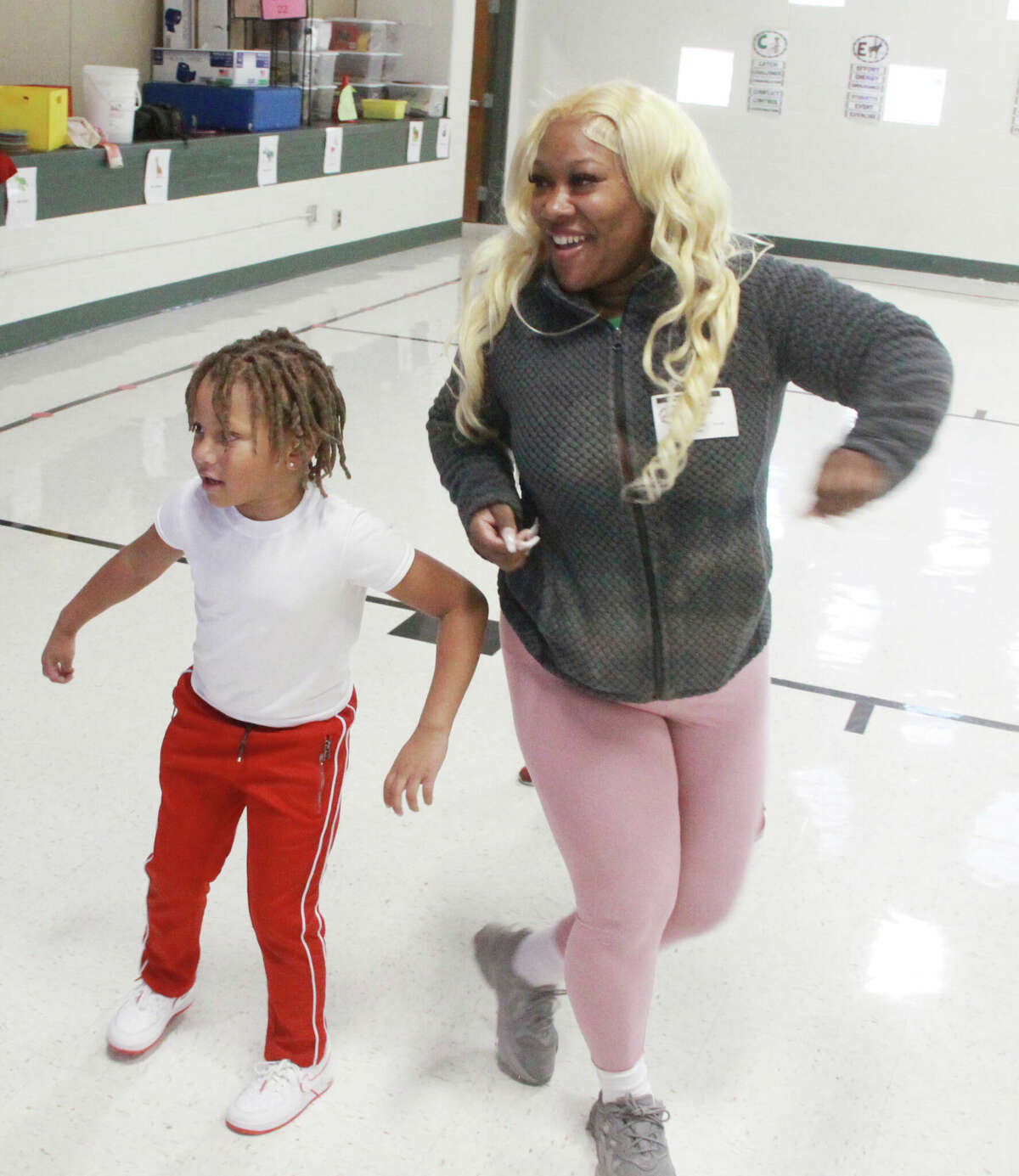 Parents join PE classes in Alton schools