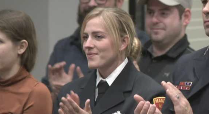 Woman becomes firefighter years after department saved her life