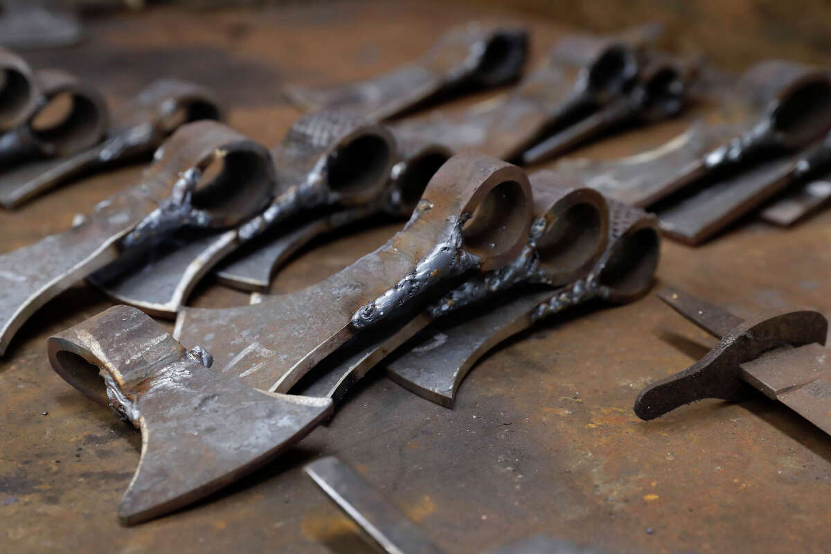 Conroe bladesmith Jacob Sewell makes custom tomahawks, swords, knives