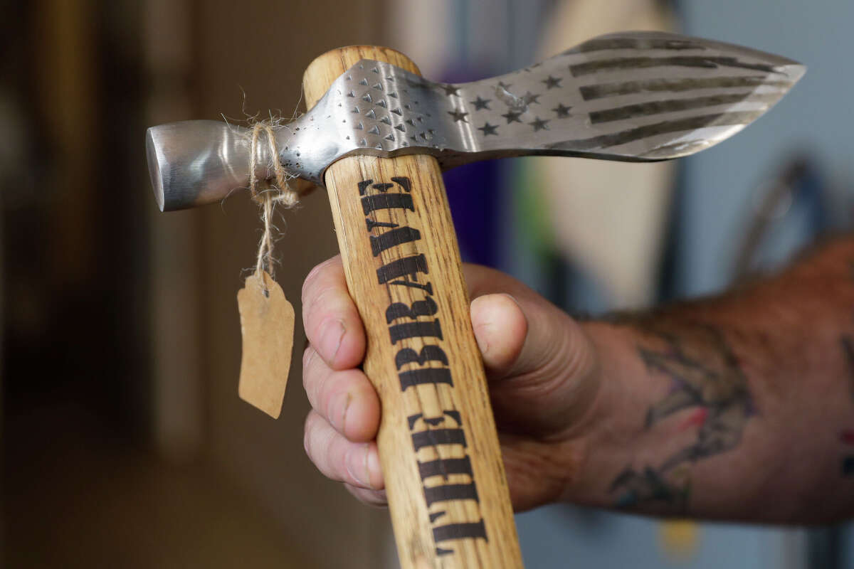 Conroe bladesmith Jacob Sewell makes custom tomahawks, swords, knives