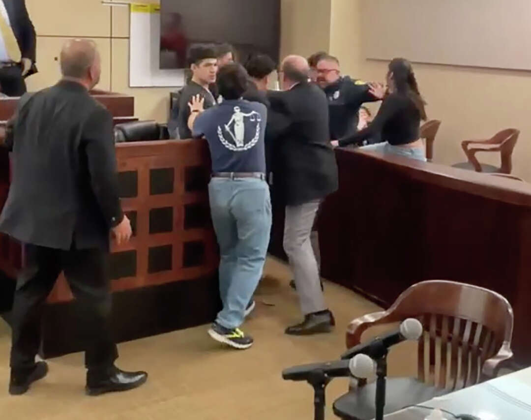 Murder defendant target of Bexar County courtroom brawl