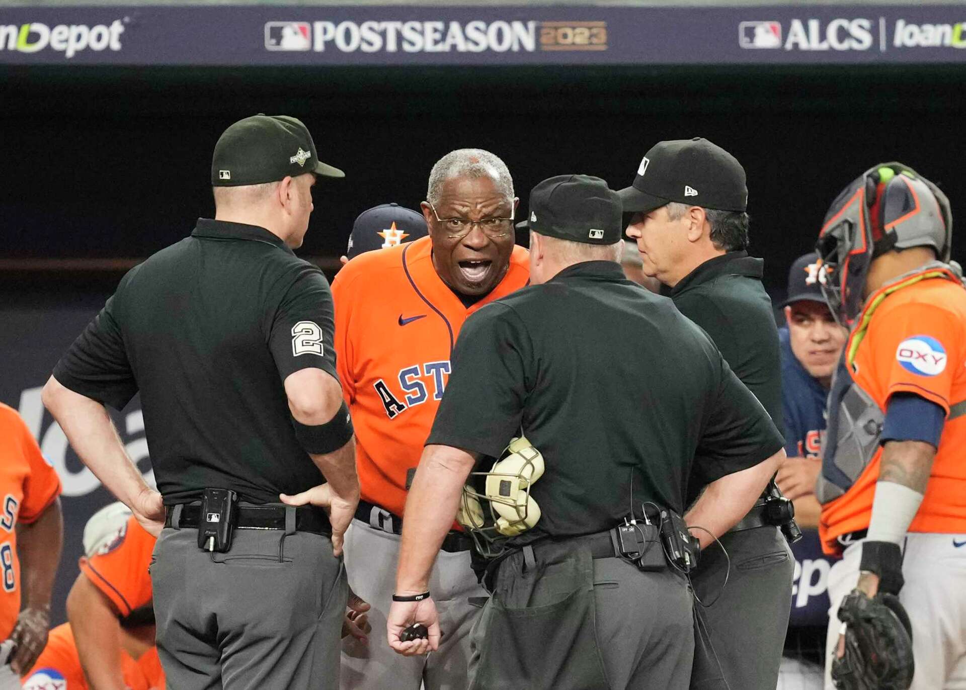 Why benches cleared in Houston Astros-Texas Rangers ALCS Game 5