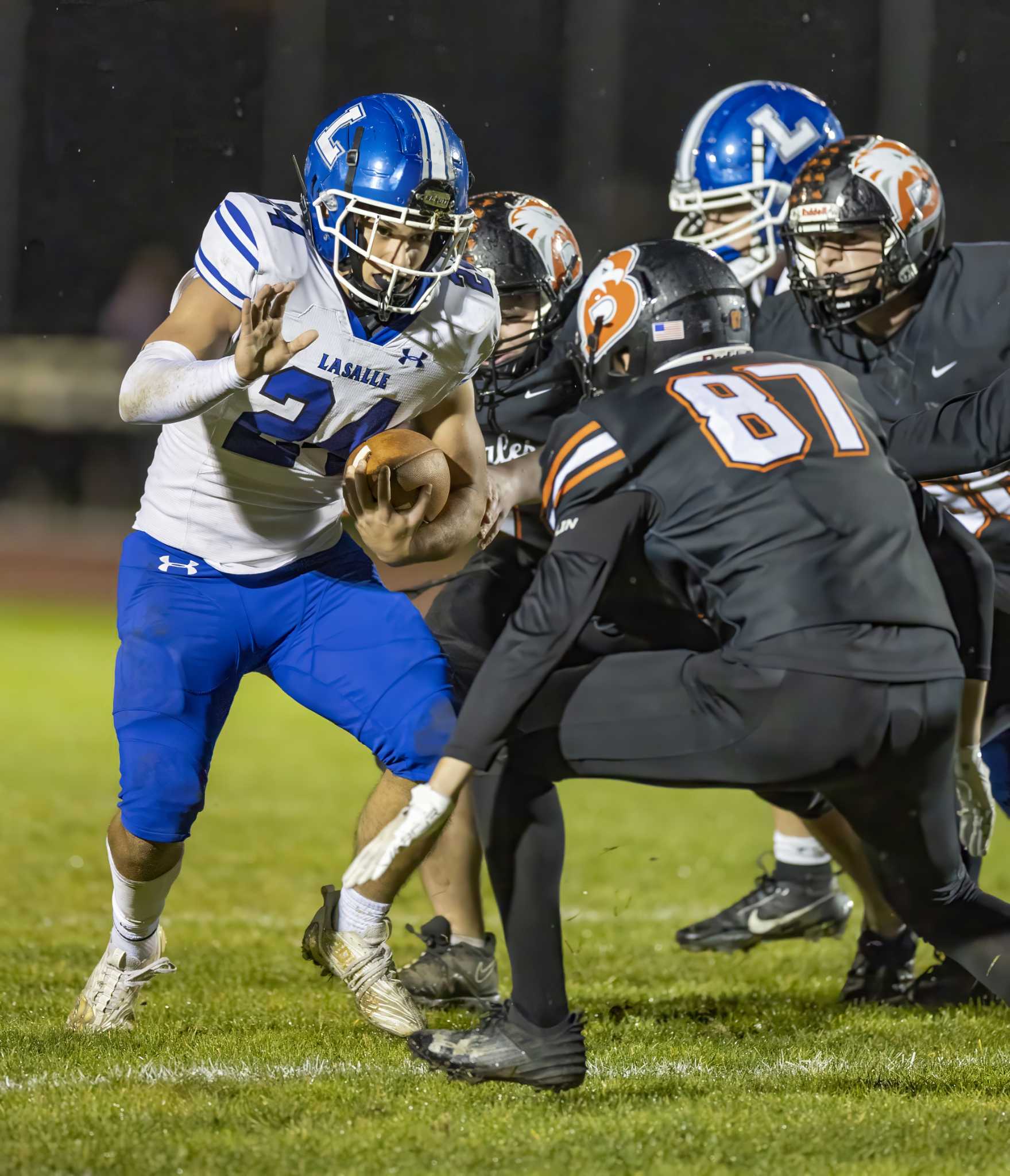 La Salle uses runs from Matt Bott and big pass plays to beat Eagles