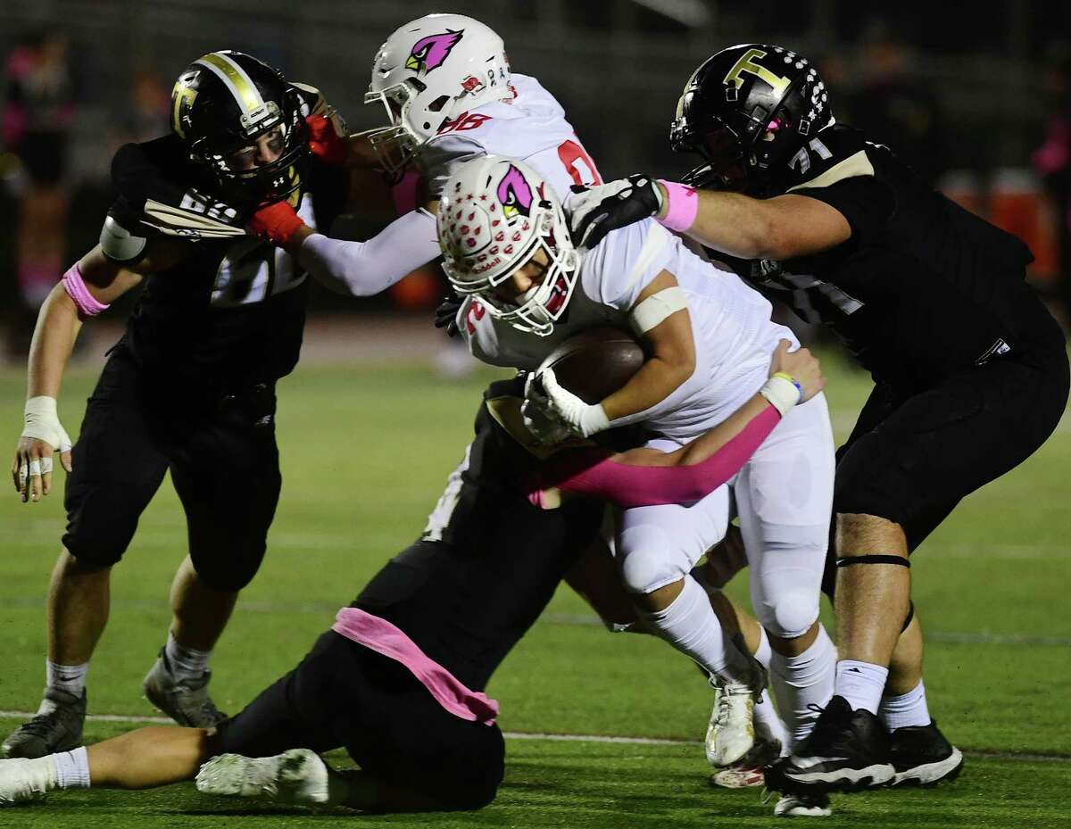 Greenwich High School defeated Trumbull in FCIAC football.