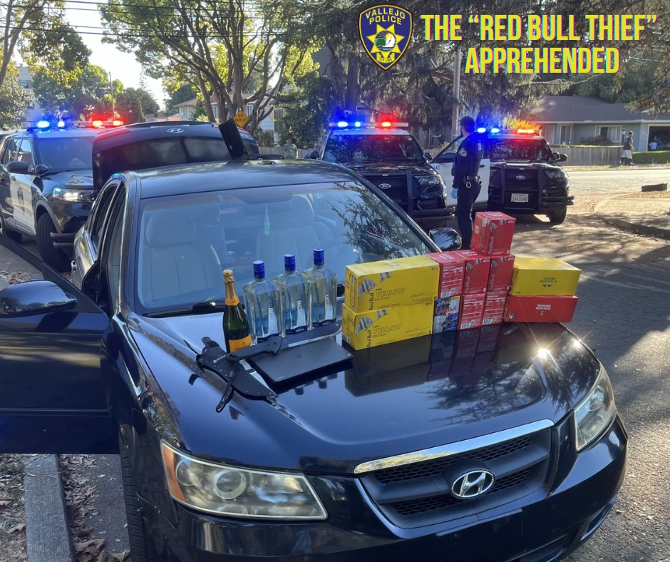 Bay Area ‘Red Bull thief’ arrested by Vallejo police