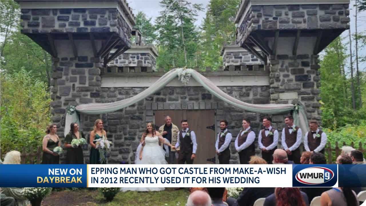 Man gets married in front of castle he received through Make-A-Wish 11 ...