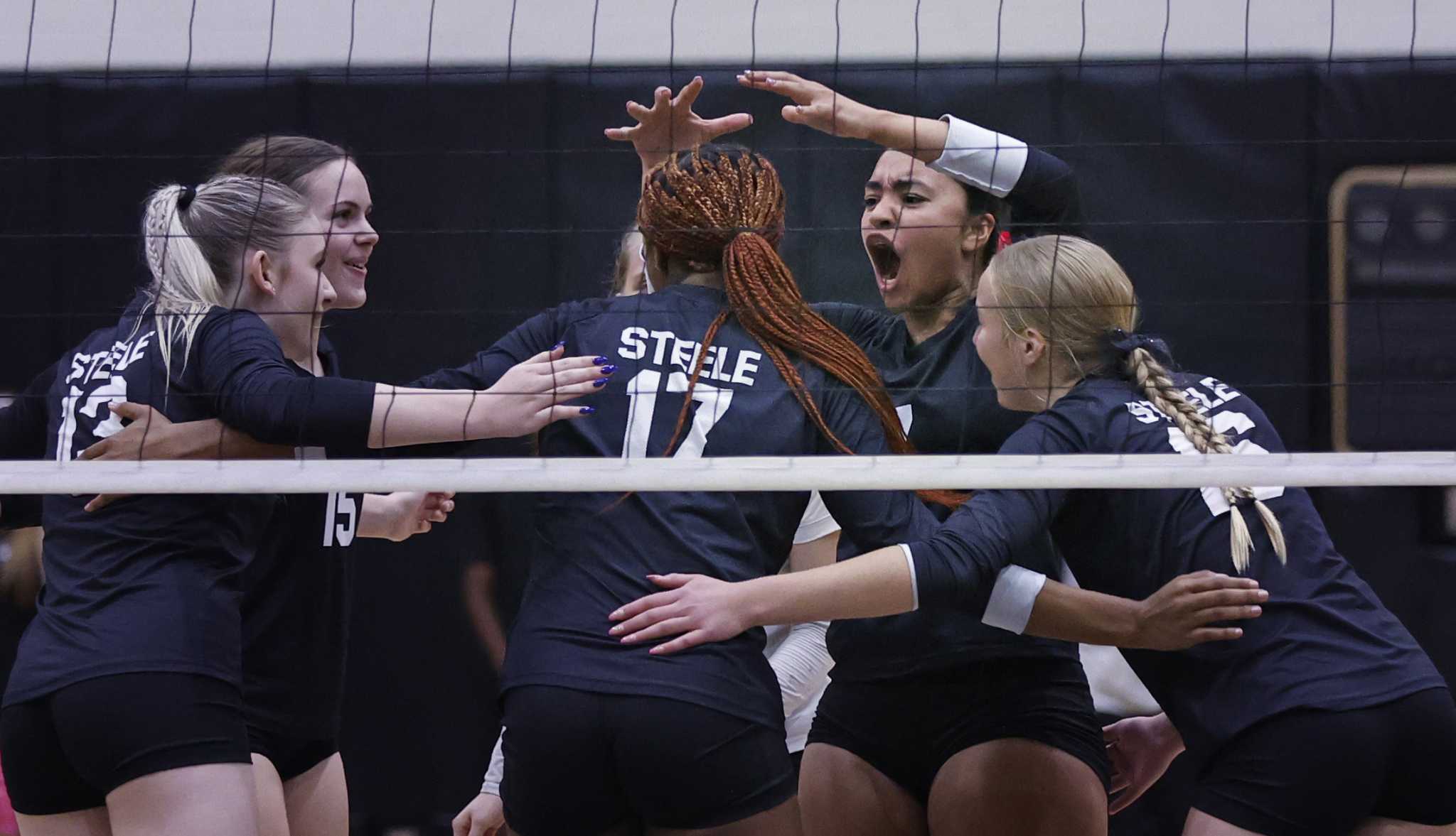 Steele volleyball claims share of District 27-6A title