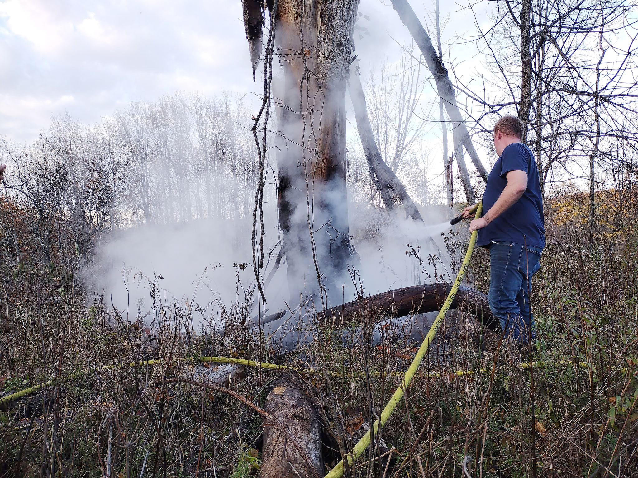 U.S. Forest Service taking over monitoring scene of lightning fire