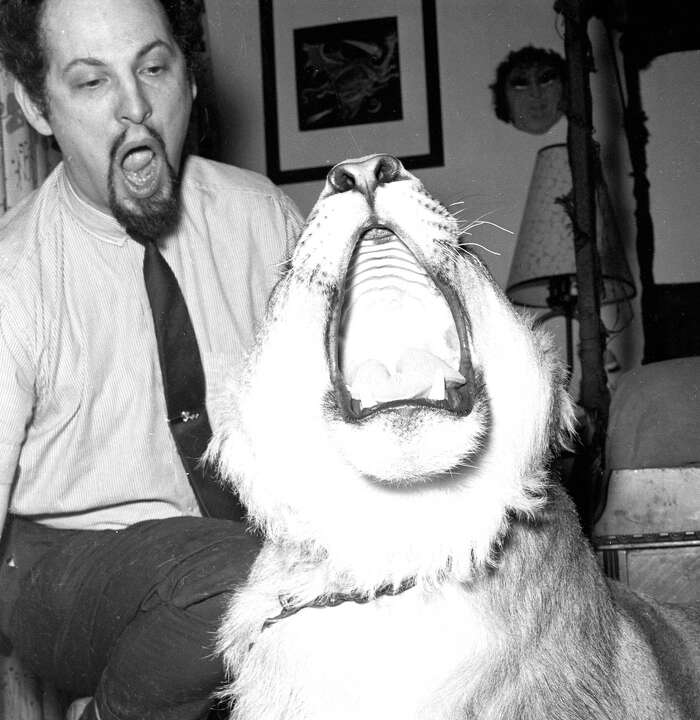Church of Satan founder Anton LaVey raised a lion in San Francisco