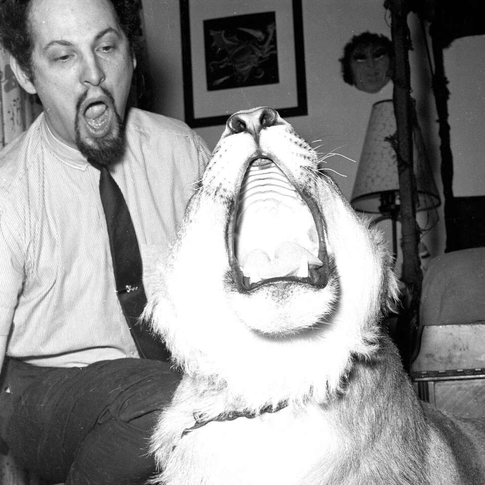 Church of Satan founder Anton LaVey raised a lion in San Francisco