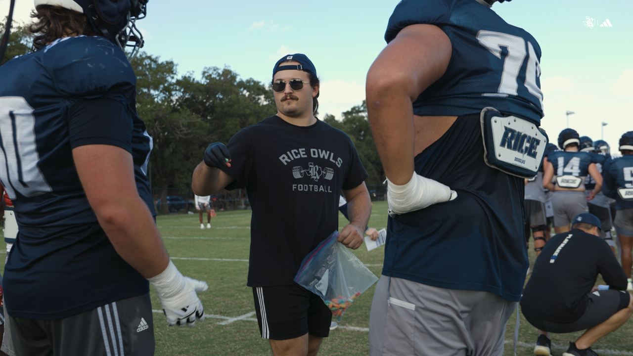 Rice football team's Gummy Guy: Why Daniel Domian gives players candy