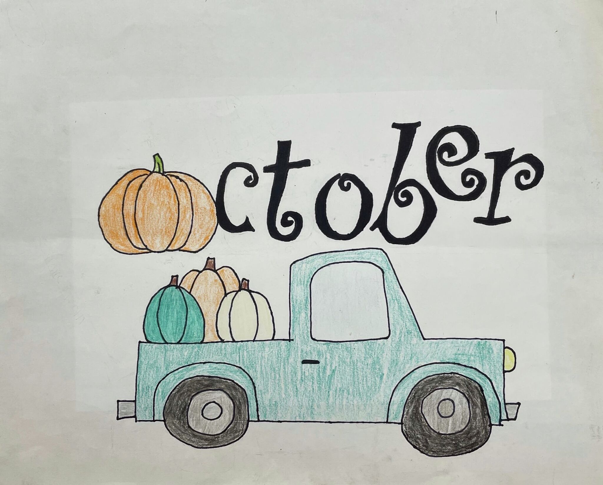 Ubly art students find October inspirations
