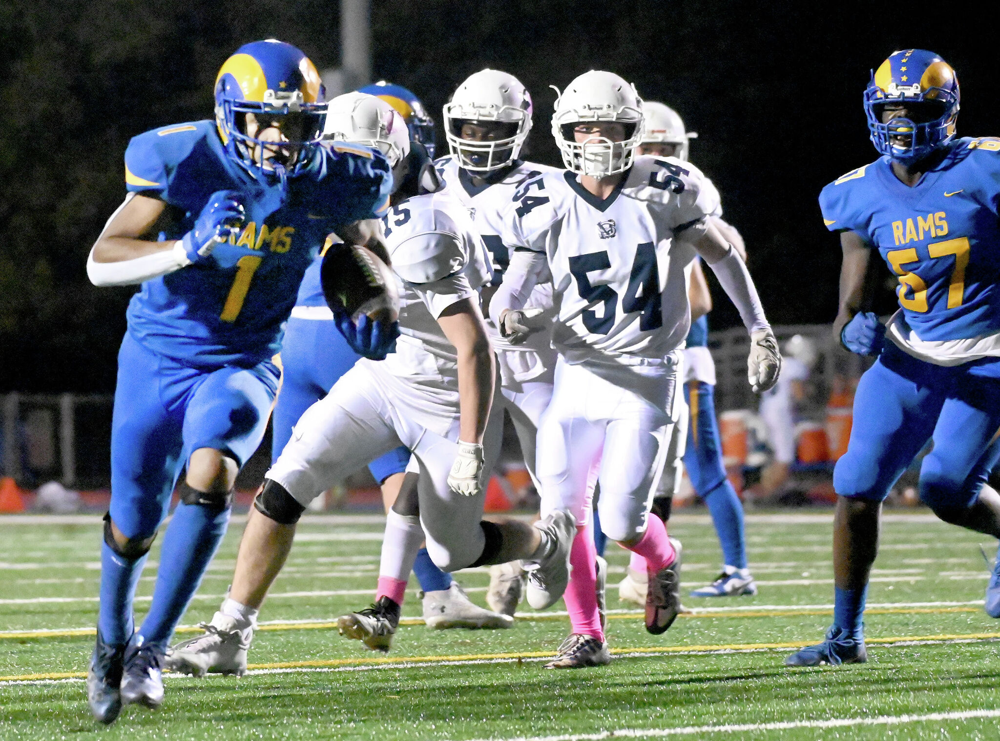 Rockville football beats Morgan/Old Saybrook/Westbrook in Pequot tilt