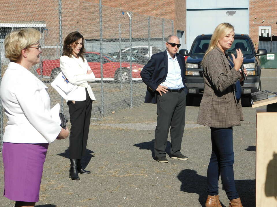 Demolition ceremony at Torrington Co.’s Standard Plant marks era's end
