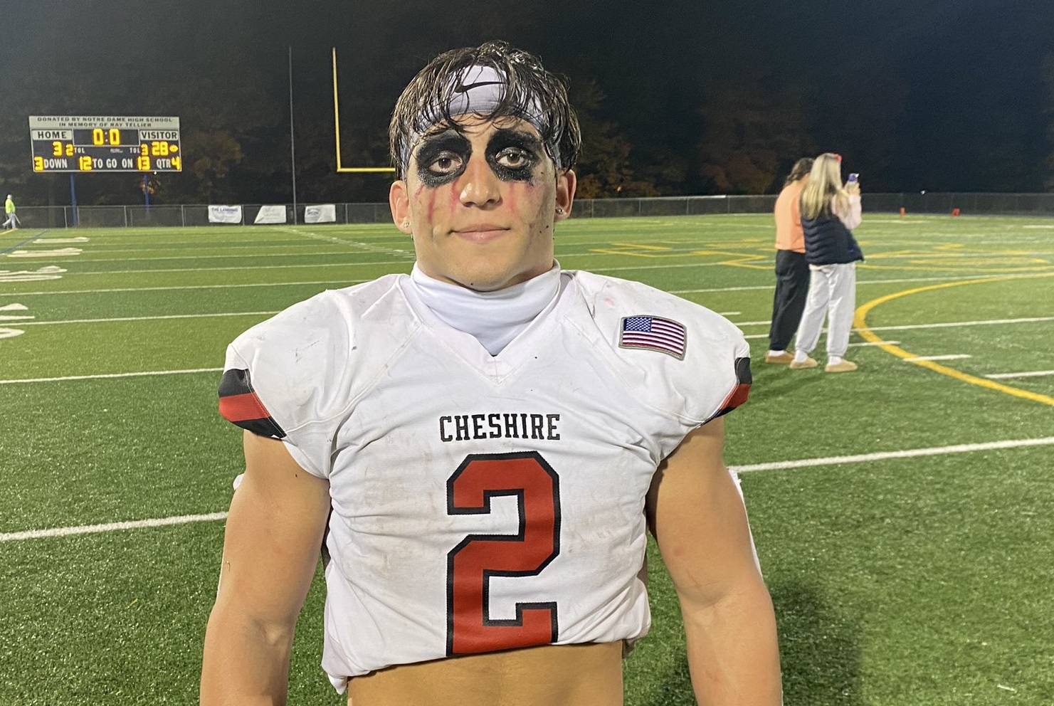 Cheshire High School football defeats Notre Dame-West Haven.
