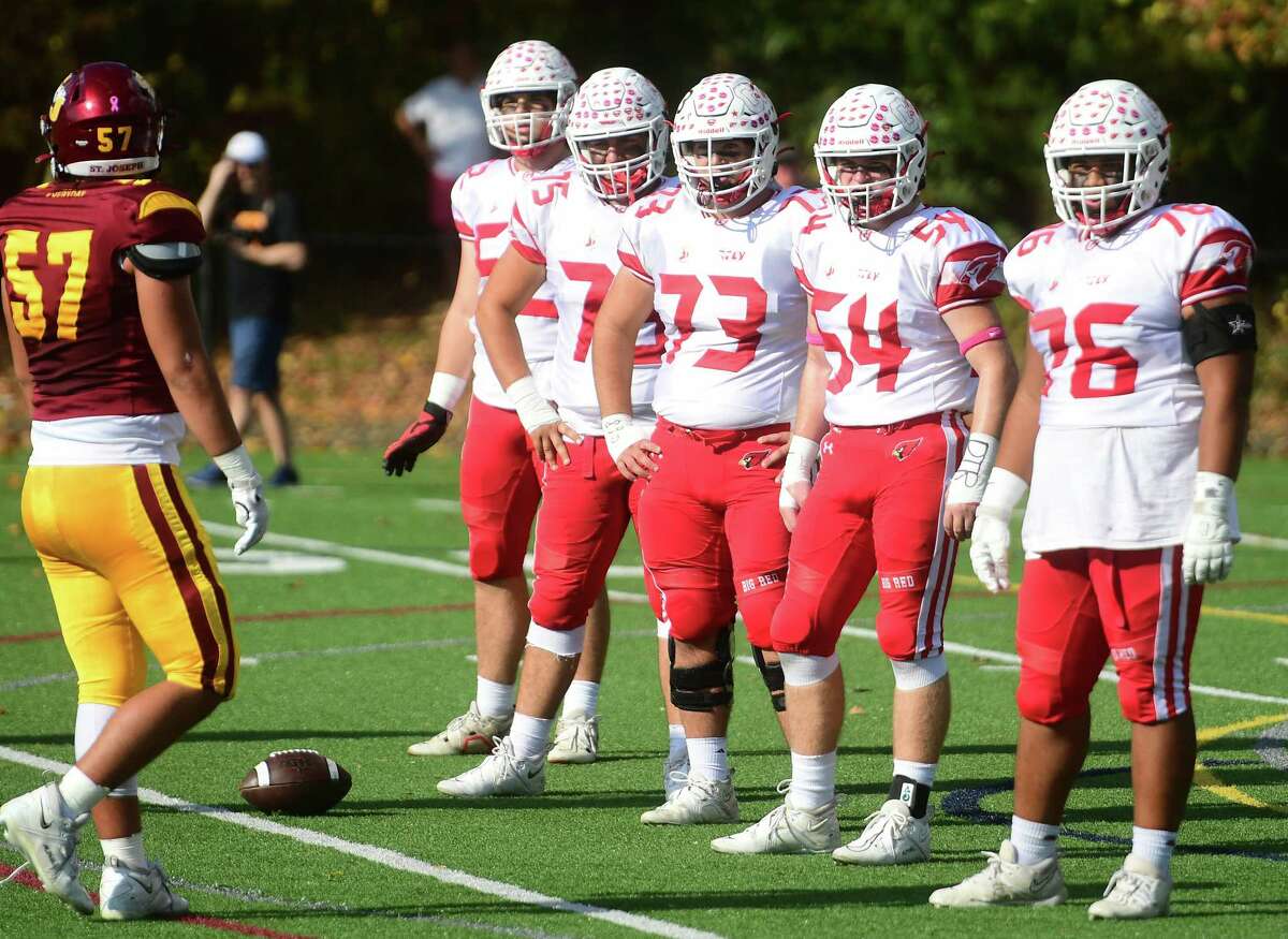 Greenwich football overcomes St. Joseph in FCIAC football game
