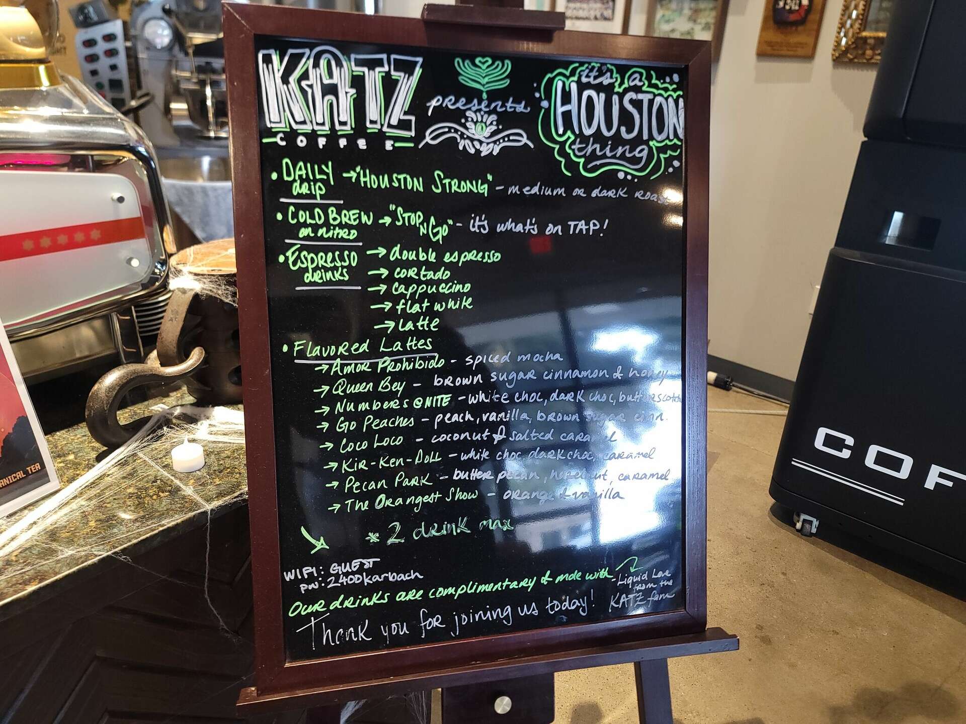 Why Houston's Katz Coffee always gives out free drinks