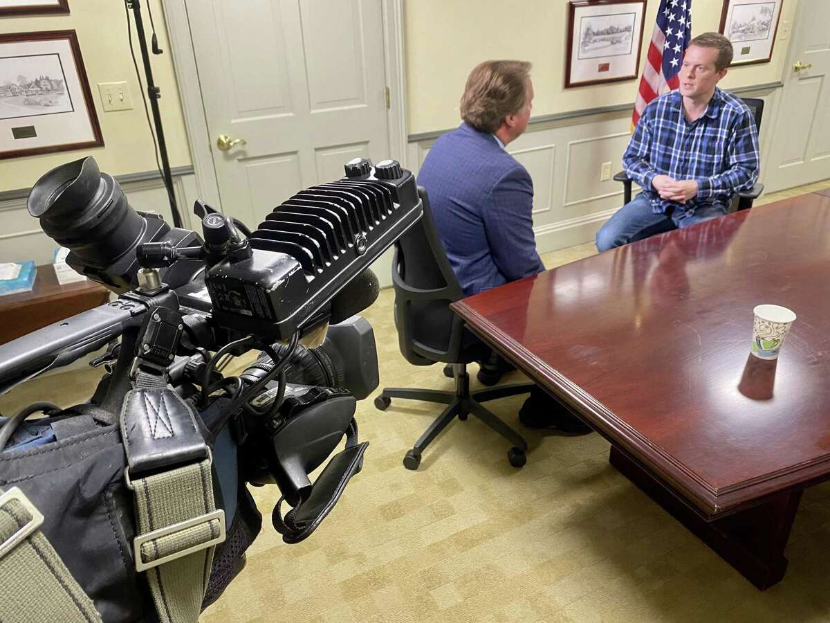 Rep. Jared Golden interviewed about change in gun stance after Maine ...