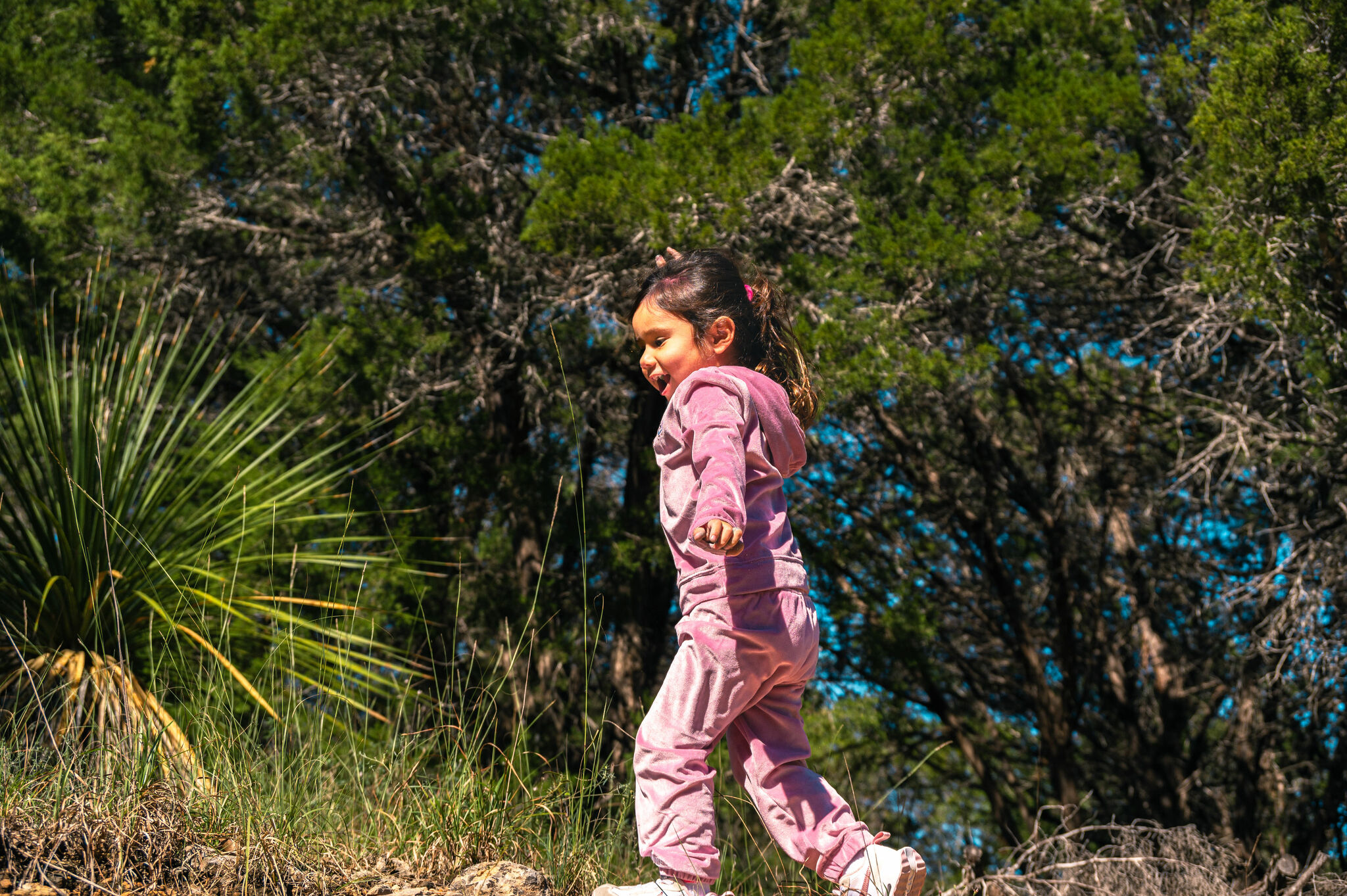 I hiked with tiny hiker Journey Castillo from San Antonio