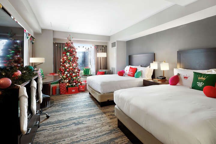 Houston hotel hosts a Hallmark Christmas-themed suite