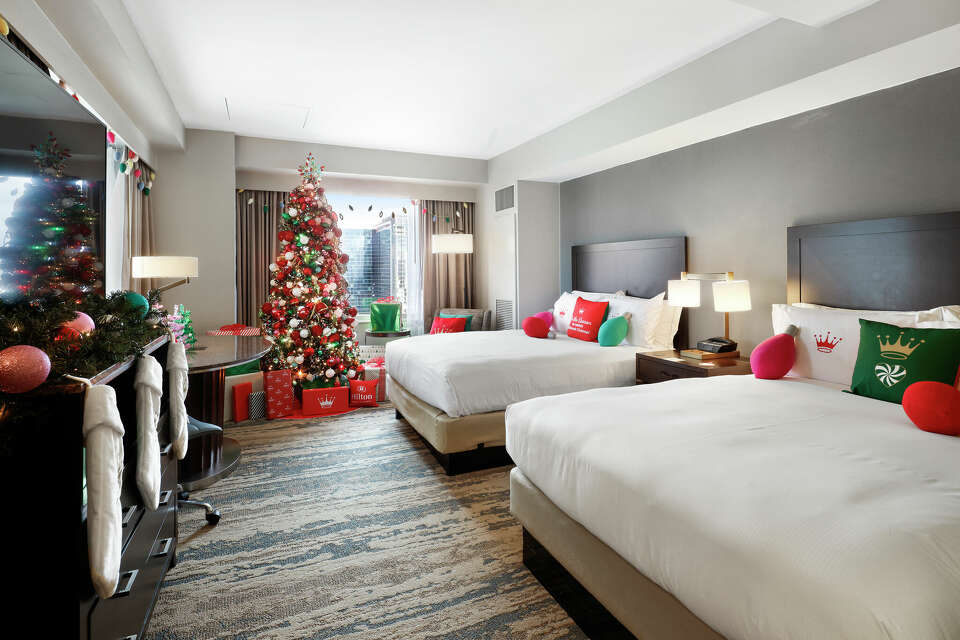 Houston hotel hosts a Hallmark Christmas-themed suite