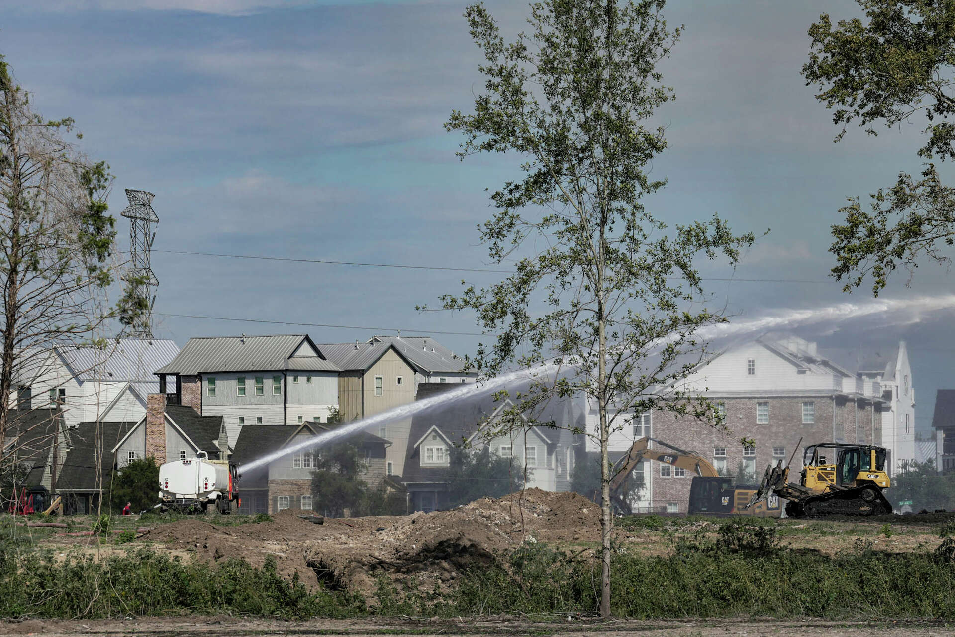 Spring Branch fire near Houston neighborhoods may last weeks