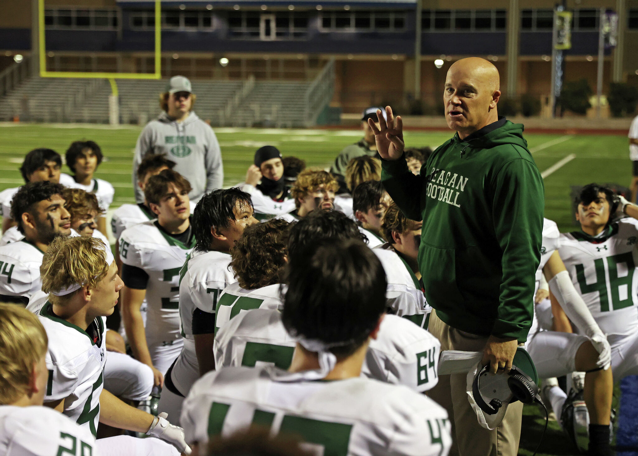 Reagan football routs East Central in 6A Division I playoff