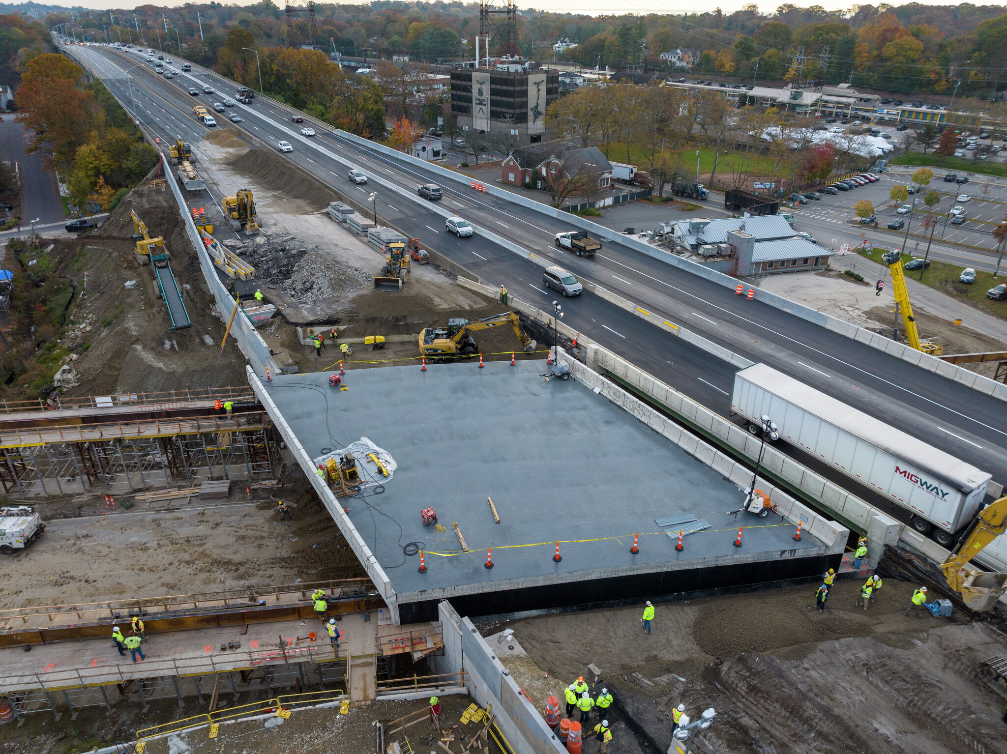 I-95 southbound bridge replacement work in Westport, Norwalk underway