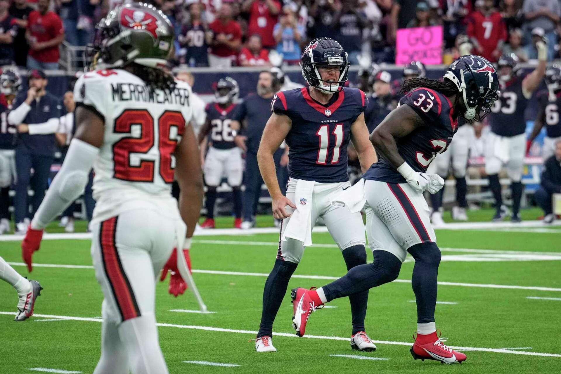 Texans Dare Ogunbowale explains growth into emergency kicker after win