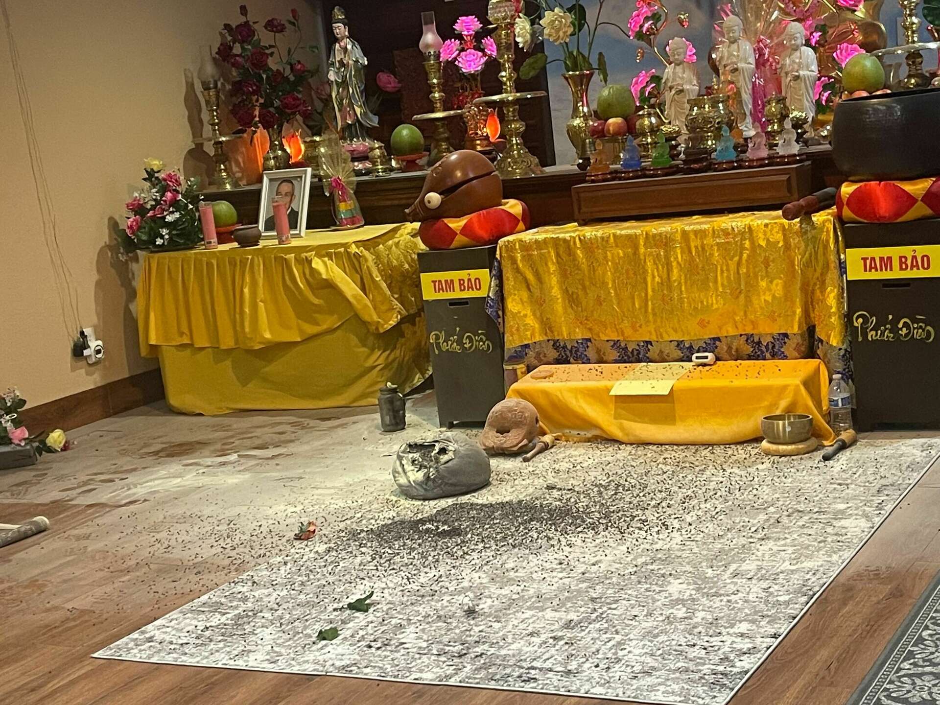 Video: Houston-area Buddhist temple firebombed