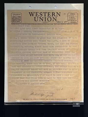 Mexican American soldier Felix Longoria honored at National WW2 Museum