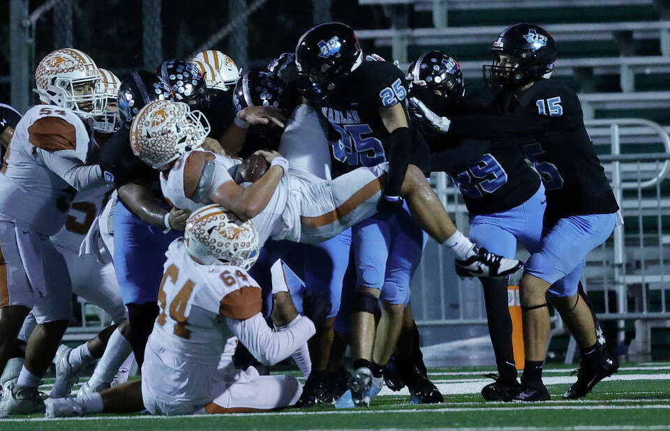 Harlan football holds off Eagle Pass in bi-district playoff